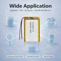 China 903659  3.7V 2500mAh Li-po Battery Cell Continuous Discharge for Wearable and Portable Electronics for sale