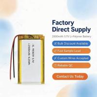 China 903659  3.7V 2500mAh Li-po Battery Cell Continuous Discharge for Wearable and Portable Electronics for sale