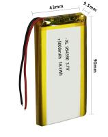 China Factory Direct Supply 954390 3.7V 5000mAh Full Capacity Lithium Polymer Battery for Electronic Equipment for sale