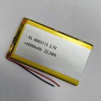 China Bulk Supply 6065113 3.7V 6000mAh a Grade Lithium Polymer Battery No Empty Capacity for Small Home Appliances for sale