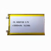 China Long Standby 6060100 3.7V 5000mAh High Density Lithium Battery Suitable for Story Machine Handheld Beauty Devices for sale