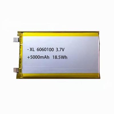 China Long Standby 6060100 3.7V 5000mAh High Density Lithium Battery Suitable for Story Machine Handheld Beauty Devices for sale