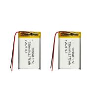 China Rechargeable 3.7V 503048 750mAh Li-ion Polymer Battery for Smart Wearables and Small Electronic Devices for sale