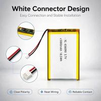 China 656090 Li-Polymer Battery 3.7V 5000mAh Rechargeable Soft Pack Lithium Battery for Power Bank for sale