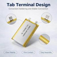 China In Stock 735590 3.7V 4000mAh Li-Polymer Battery Large Capacity Double Tabs  Power Bank Replacement Cell for sale