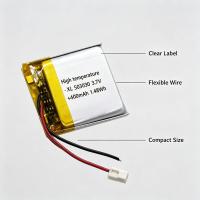 China Grade a 503030 Li-po Battery 3.7V 400mAh Wide Temperature Soft Pack Cell for Small Industrial Monitoring Equipment for sale