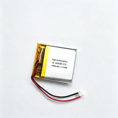 China 403030 3.7V 300mAh High Temperature Resistant Lithium Polymer Cell Reliable Power for Mini Outdoor Monitoring Gadgets for sale