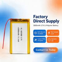 China 3.7V 3000mAh 605080 Rechargeable Soft Pack Li-po Battery Safe Stable Discharge for Portable Instrument Smart Home Devices for sale