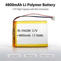 China 546280 3.7V 4800mAh Rechargeable Li-po Battery Cell High Energy Density Safe for Power Bank Smart Instrument Tracker for sale