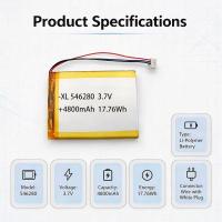 China 546280 3.7V 4800mAh Rechargeable Li-po Battery Cell High Energy Density Safe for Power Bank Smart Instrument Tracker for sale