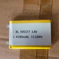 China Grade a  595577 Li-po Battery 3.8V 4100mAh  Rechargeable Lithium Cell for Smart Wearable Devices for sale