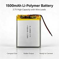 China 604050 3.7V 1500mAh  Polymer Battery 5.55Wh  Soft Pack Li-po Cell for Small Electronic Gadgets for sale