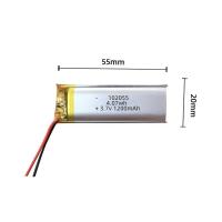 China 102055 	 Lipo Battery 3.7V 1200mAh Large Capacity Rechargeable Battery for Beauty Devices and Electric Toothbrushes for sale