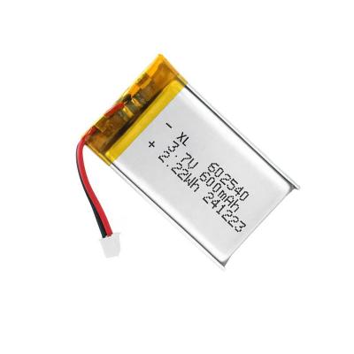 China 602540 Li-Polymer Battery 3.7V 600mAh Rechargeable Cell for Camping Lights and LED Lamps for sale