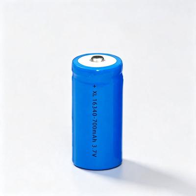 China 16340 700mAh 3.7V Li-ion Rechargeable Battery for Flashlight Laser Pointer for sale