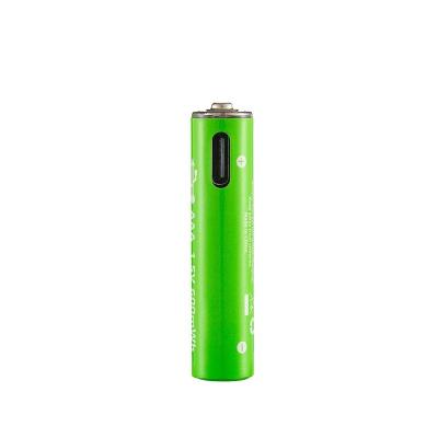 China USB Rechargeable AAA 1.5V Lithium Battery 600mAh High Capacity Long Lasting Triple a Battery for Mouse Camera Alarm Clock for sale