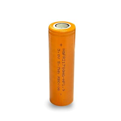 China 21700 Steel Casing Cylindrical Sodium Ion Cell 3.0V 1900mAh Sodium-ion Battery for Power Tools Flashlights Toys and RC Cars for sale