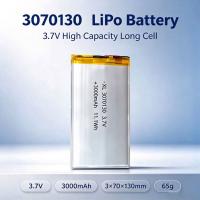 China 3070130 3.7V 3000mAh Lithium Polymer Pouch Battery Rechargeable LiPo Cell for Power Bank  Electronics Toys for sale