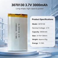 China 3070130 3.7V 3000mAh Lithium Polymer Pouch Battery Rechargeable LiPo Cell for Power Bank  Electronics Toys for sale