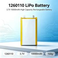 China High Capacity 1260110 3.7V 10000mAh Lithium Polymer Battery Rechargeable Li-Po Battery for Portable Power Bank for sale