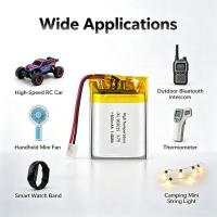 China 3.7V 400mAh 902025 High Temp Resistant Soft Pack Li-po Battery Safe Rechargeable Cell for Smart Sensor Mini Tracking Device for sale
