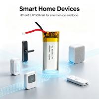 China Polymer Soft Pack NCM Lithium Battery 801640 3.7V 500mAh Suitable for E-books Smart Watches and Sterilizers. for sale
