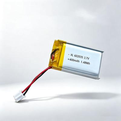 China 602035 3.7V 400mAh Li-Po Battery Slim Lithium Polymer Cell for Smart Watch Bluetooth Earphones Bracelets for sale