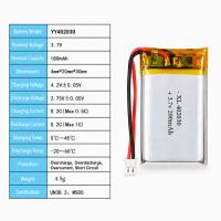 China XL 402030 502030 602030 702030 802030 3.7V 200mAh Liquid Battery Protection PCB JST 2P Connector 4x20x30mm IoT GPS Smart Devices for sale