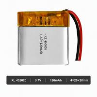 China XL 402020 3.7V 120mAh Li-Polymer Rechargeable Battery PCB Protection Board 4x20x20mm 3-12 Month Warranty MSDS UN38.3 Stock for sale