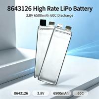 China Grade a 8643126 3.8V 6500mAh 60C 3.7V 5000mAh High Discharge Battery Cell for Jump Starter and RC Model for sale