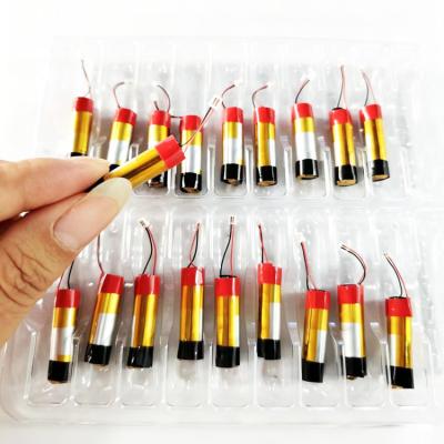 China 08170 3.7V-4.2V 80mAh Lithium Ion Battery with PCB and 2p-0.8-connector 8*19mm 1C Discharge Rate 3.5g with Nickel Tabs for sale