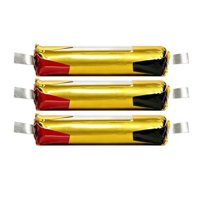 China 07250 3.7V-4.2V 80mAh Li Polymer Lithium Ion Battery 7*25mm 1C Discharge Rate 300 Cycles 3.5g with Nickel Tabs for sale