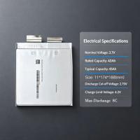 China High Quality SK 3.7v 43Ah 3000 Cycles NCM LiNiMnCoO2 Semi-Solid State High Discharge 8C Pouch Battery Cell for sale
