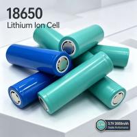 China 18650 Rechargeable Lithium Ion Battery Cell 3.7V 2600mAh 3300mAh 3500mAh Cylindrical Power Cell 500 Cycle Life for sale