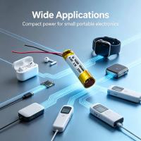 China 75300  3.7V 110mAh 70240 75mAh  70350 130mAh Cylindrical Rechargeable Li-po Cell for Small Electronic Devices for sale