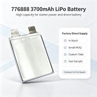 China 776888 3.7V 3700mAh 35C High Rate Rechargeable Lithium Polymer Battery for Jump Starter for sale
