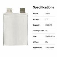 China XL 776888 3.7V 3700mAh 35C Liquid Pouch Cell High Rate Discharge Rechargeable Battery 1 Year Warranty Car Jump Starter LiCoO2 for sale
