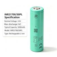 China EVE 21700 3.6V 5000mAh 16C Max Discharge Cylindrical Battery Lithium ion Battery Cell for Power Tools Energy Storage for sale