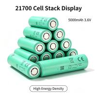 China EVE 21700 3.6V 5000mAh 16C Max Discharge Cylindrical Battery Lithium ion Battery Cell for Power Tools Energy Storage for sale