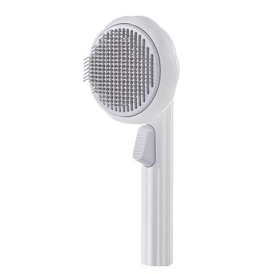 China Self Cleaning Brush Pet Grooming Tool Pumpkin Cat Hair Teeth Comb for sale
