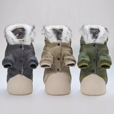 China OEM XXL Dog Apparels Winter Cool Hooded Pet Clothing Coat Puppy for sale