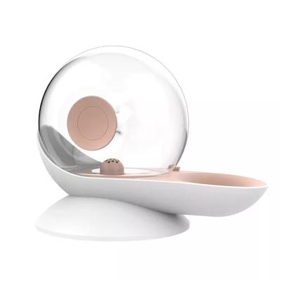 China Large Automatic Pet Dog Feeder Drinking Plastic Transparent Cat Fountain for sale