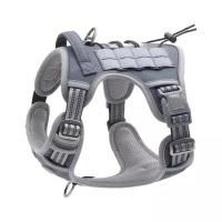 China Manufacture High Quality K9 Reflective Breathable Tactical Adjustable Luxury Dog Harness For Pet for sale