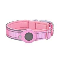 China Hot Sale Airtag colorful Reflective Dog Pet Nylon Necklace Light Training Collar For Pet Dog for sale