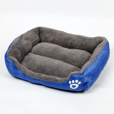 China Manufacture All Season Soft Comfortable Breathable Dog Sofa Bed Dog Nest Large Accessories Rectangle Pet Bed For Dog Cat for sale