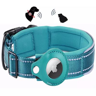 China Reflective GPS Polyester Pet Collars Leashes With Customizable Logo for sale