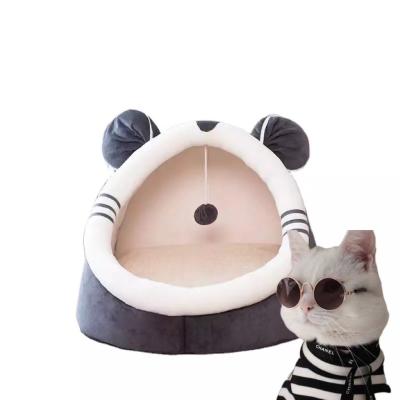 China Amazons Hot Sale Nice Quality Removable And Washable Fall And Winter Cartoon Pet Bed For Cat Dog for sale