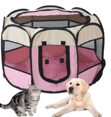 China Dog House Safe Polygon Cage Outdoor Playing Carrier For Dog Cat for sale