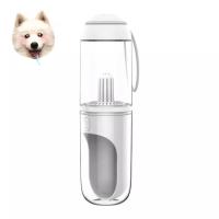 China Hot Sale Durable Fashion Portable 2 In 1 Pet Dog Water Bottle Pet Outdoor Water Bottle For Large Small Dog for sale