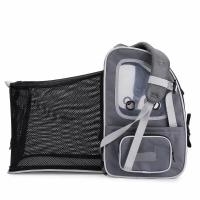 China Collapsible Portable Cat Backpack Two Entry Ways Nylon Dog Carrier Backpack OEM for sale